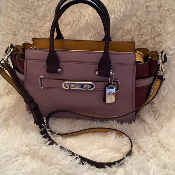 Coach | Bags | Coach Double Swagger 27 In Colorblock | Poshmark